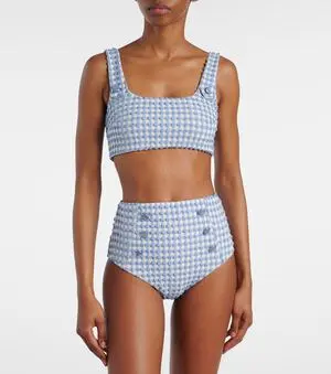 Simkhai Ginger Gingham Bikini Bottom