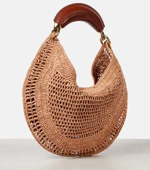 Chloé Raffia Shoulder Bag - Brown