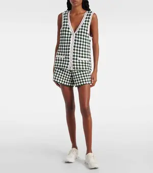 The Upside Portobello Watson Crochet Cotton Vest - Multicoloured
