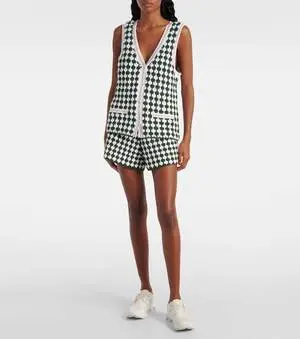 The Upside Portobello Watson Crochet Cotton Vest - Multicoloured