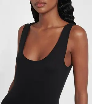 Alaïa Down-paneled Wool-blend Minidress