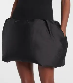 Alaïa Down-paneled Wool-blend Minidress