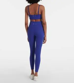 The Upside Carnaby Logo Mid-rise Leggings - Blue