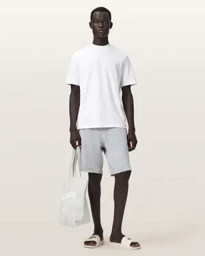ALLSAINTS Helix Cotton Blend Sweat Shorts - Grey