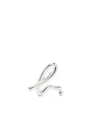 AGNÈS B. Logo Stud Earring - Silver