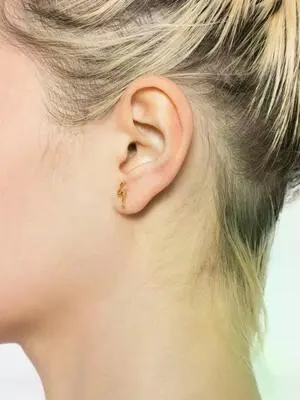 AGNÈS B. Logo Stud Earring