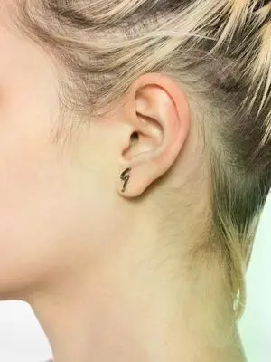 AGNÈS B. Logo Stud Earring