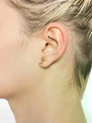 AGNÈS B. Logo Stud Earring
