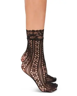 STEMS Alexia Fishnet Socks - Black