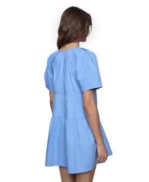 Rebecca Minkoff Vera Tiered Mini Dress - Azure