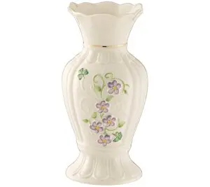 BELLEEK Pottery Irish Flax Vase - One-color