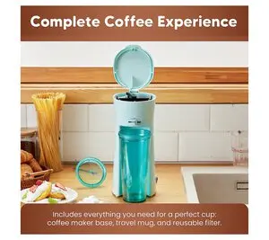 HYPERCHILLER Iced Coffee Maker With Cup, Lid An D Straw