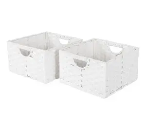 SEVILLE CLASSICS Handwoven Storage 2-pack Baske Set