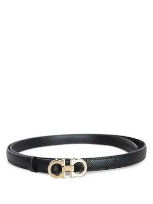 FERRAGAMO Salvatore Ferragamo Leather Belt Black
