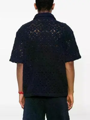 DAILY PAPER Lace Shield Shirt - Blue