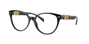 Versace Ve3334 Cat-eye Eyeglasses - Black