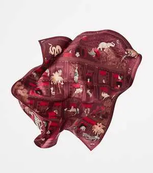 Cartier Silk Precious Address Scarf