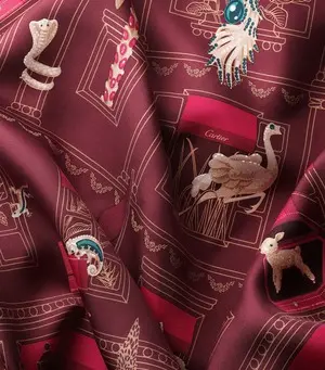 Cartier Silk Precious Address Scarf