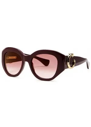 CARTIER Panthère De Oversized Sunglasses - Red