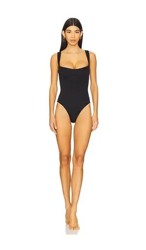 Good American Compression Sweetheart Swimsuit - Black001