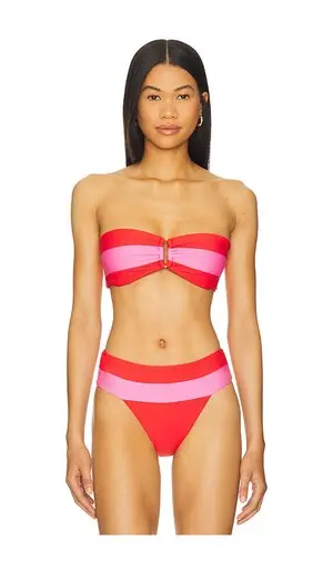 PQ Detail Bandeau Bikini Top - Passion