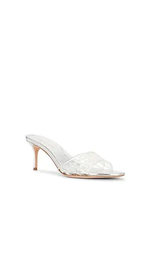 Veronica Beard Tia Jelly Heel - Clear & Silver