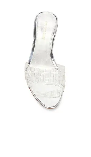 Veronica Beard Tia Jelly Heel - Clear & Silver