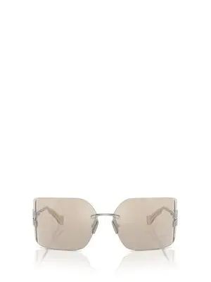 Miu Miu Miu Miu Eyewear Wraparound Sunglasses - Silver