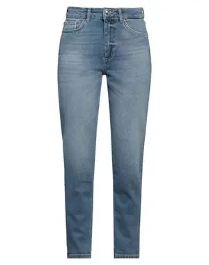 Only Mom Jeans In Medium Wash Cotton With Elastane