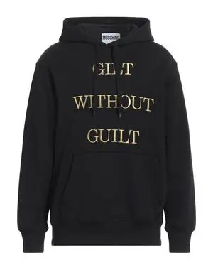 Moschino Cotton Couture Sweatshirt With Hood And Appliqués