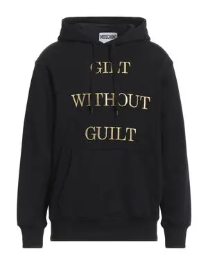 Moschino Cotton Couture Sweatshirt With Hood And Appliqués