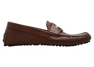 Gucci Interlocking G Moccasins - Brown