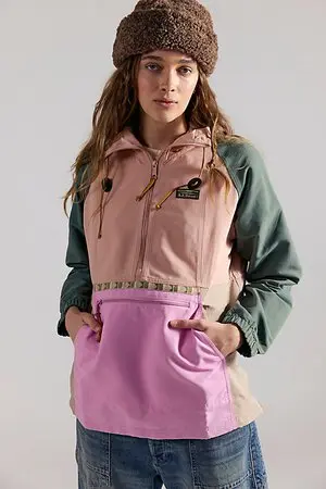 L.l.bean Mountain Classic Anorak - Adoberose/crocus