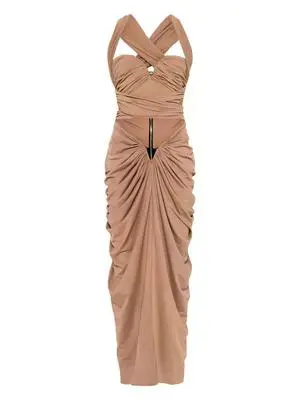 MITILIANE COUTURE Draped Maxi Dress