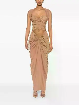 MITILIANE COUTURE Draped Maxi Dress