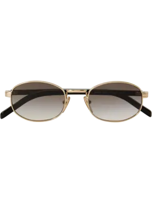 Prada Tone Oval Sunglasses - Gold
