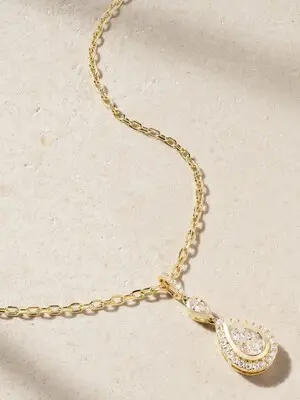 Shay 18-karat Diamond Pear Pendant Necklace - Gold