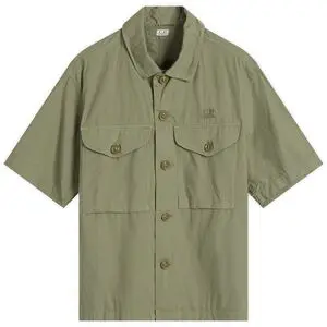 C.P. COMPANY Boxy Short Sleeve Shirt - Thyme