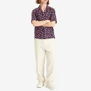 Moncler Little Sharks Printed Cotton Poplin Shirt