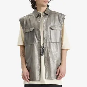 Rick Owens Leather Jumbo Outershirt