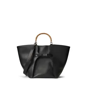 Ralph Lauren The Large Calfskin Tote - Black