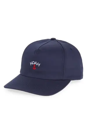 NOAH Noah Anchor Logo Baseball Cap Navy