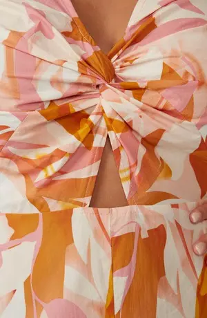 ESTELLE Aura Cascade Cotton Midi Dress