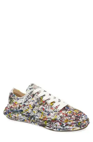 Mihara Yasuhiro Peterson23 Og Sole Sputtering Paint Canvas Sneakers - White Multi