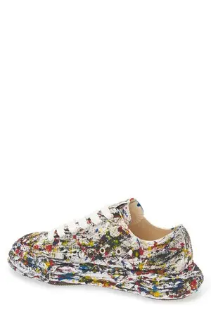 Mihara Yasuhiro Peterson23 Og Sole Sputtering Paint Canvas Sneakers - White Multi