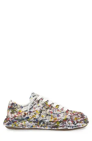 Mihara Yasuhiro Peterson23 Og Sole Sputtering Paint Canvas Sneakers - White Multi