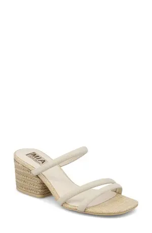 Mia Inara Espadrille Slide Sandal - Bone