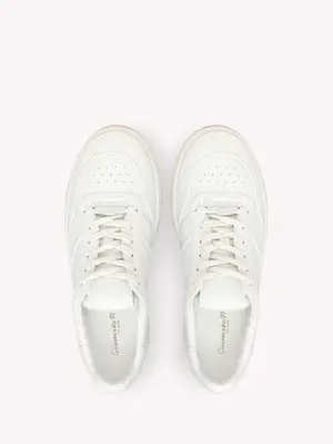 GIANVITO ROSSI Slam Lace-up Sneakers - White Calf