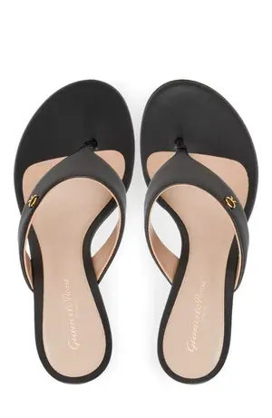 GIANVITO ROSSI Ascent Thong 55 Sandals - Black