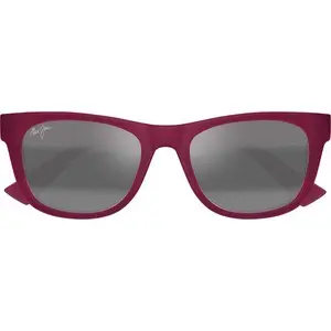 Maui Jim Maui Jim Kaulike Rectangular Sunglasses Pink